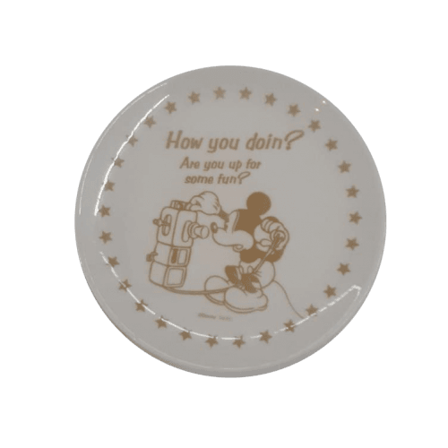 DISNEY CERAMIC DINNER PLATE MICKEY MOUSE HOW YOU DOIN? - Discount Cash ...