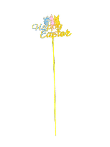 CAKE DÉCOR STICK HAPPY EASTER - Discount Cash and Carry